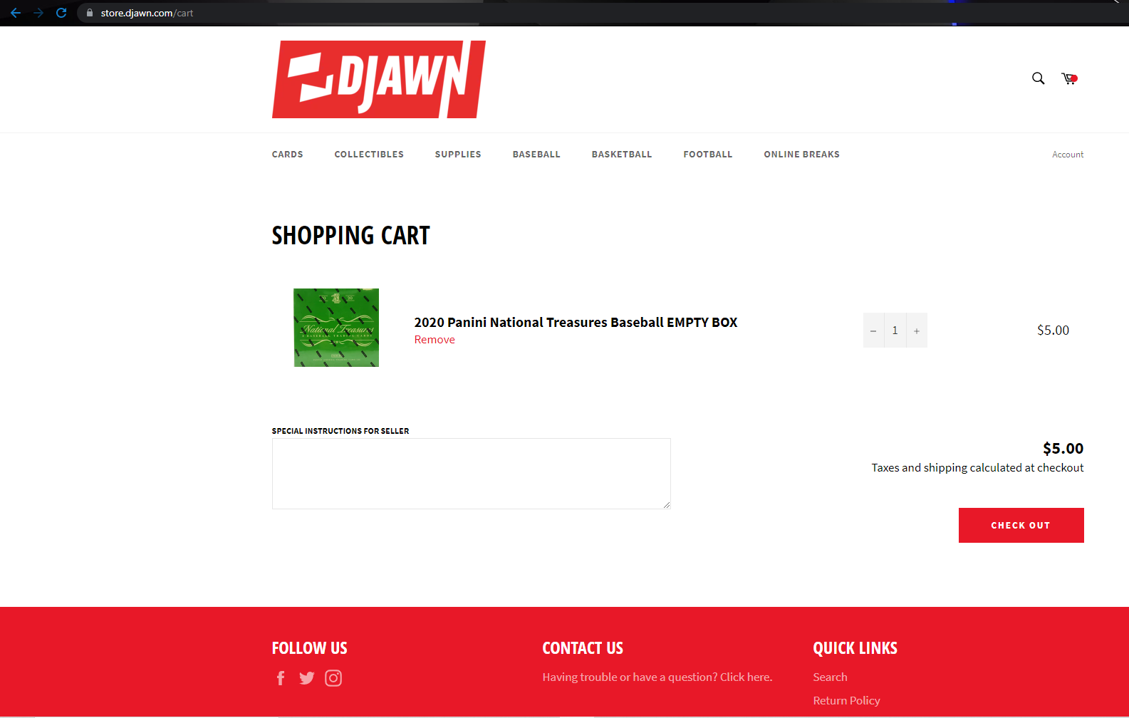 Help – Checkout – Breaker Toolbox